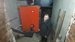 Котел автоматический КТМ 100, бункер 10м.куб. Золоудаление