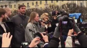 Ксению Собчак освистали на митинге