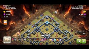 Popular 9 Box Square Th13 Base 3 star #128 | Queen Charge Hybrid War Attack Strategy | COC Sundar