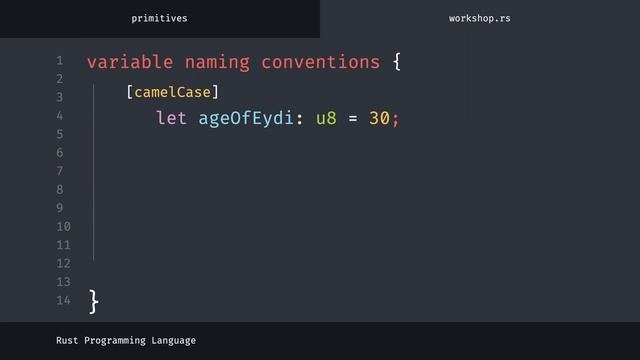 Rust Programming Tutorial 8 Variable Naming Conventions смотреть видео онлайн от Модульное