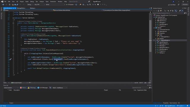 4 - Пользователи и группы в SignalR Core
