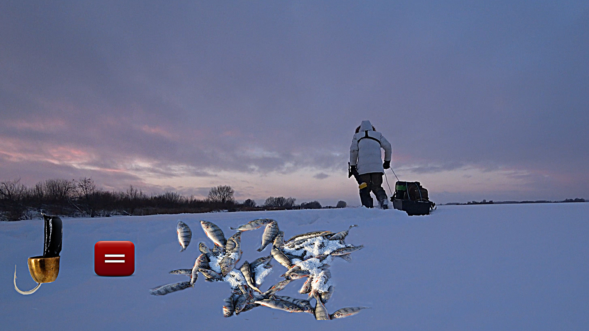 БЕЗМОТЫЛКА КОСИТ ОКУНЯ , ЕГО ТУТ КУЧА . Рыбалка в январе