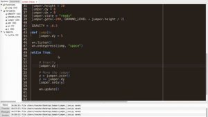 Python Game Coding: How to Make  a Character Jump