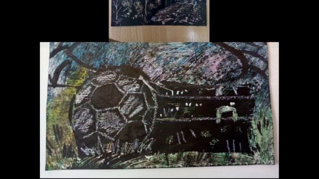 Творчество без границ Михайловой Марии - Мой мине ролик со всеми  карминами в        в технике гратт