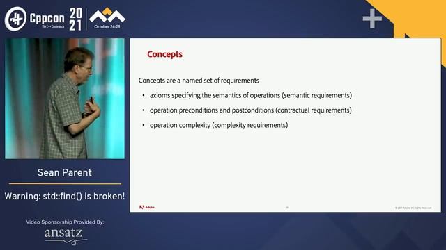 Warning_ std__find() is Broken! - Sean Parent - CppCon 2021
