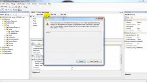 Sql Server prevent  saving changes is not permitted problem fix