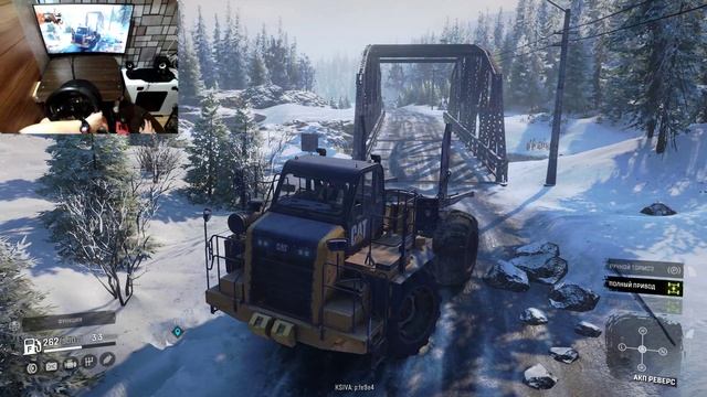 SnowRunner нащел грузовик в лесу тяну в гараж