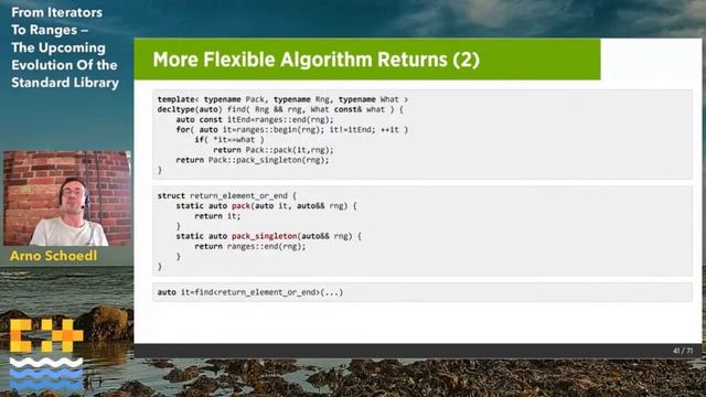From Iterators To Ranges - The Upcoming Evolution Of the Std Lib - Arno Schoedl [ C++ on Sea 2020 ]