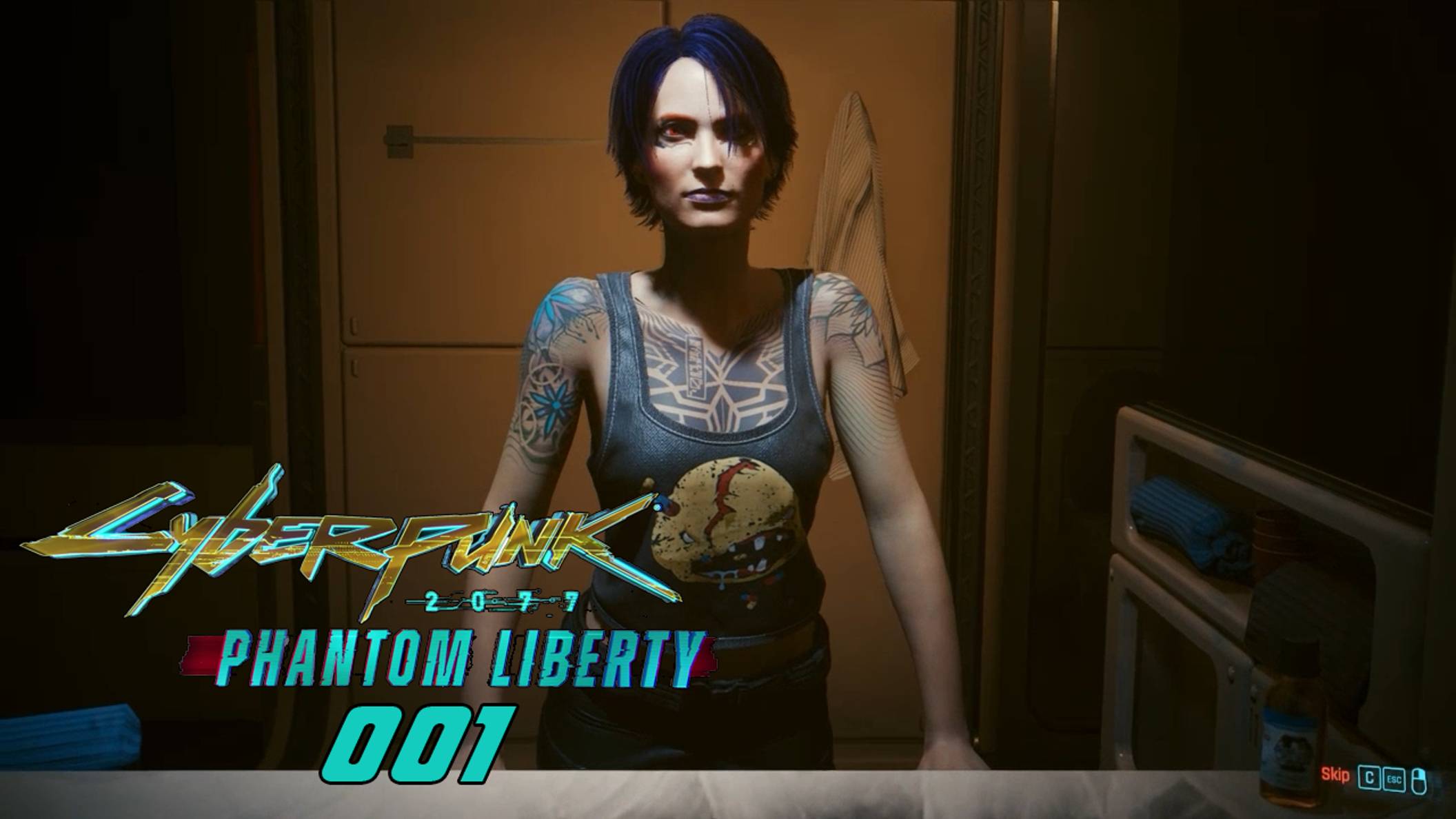 Cyberpunk 2077 2.0 - 001 Создание персонажа - Прохождение на английском языке (без комментариев)