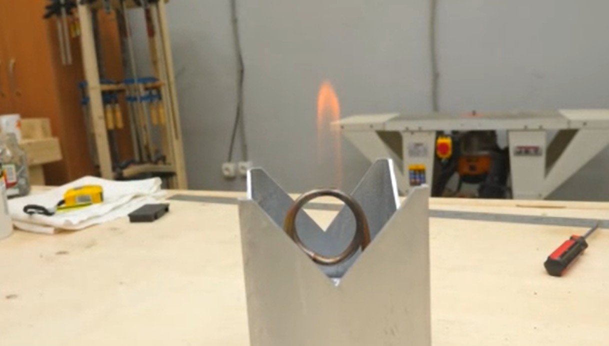 Горелка - Оригинальное использование медной трубки