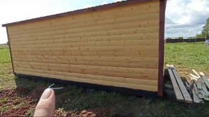 Видеоотчет. Мобильная баня из сухого бруса от СК "Бани". Череповец, часть 2.