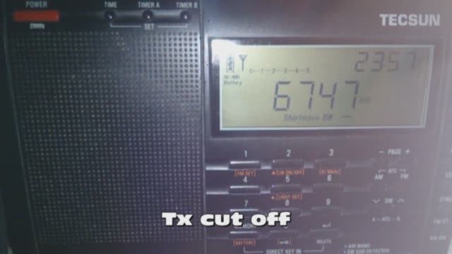 14.07.2018 20:39UTC, [p:45m], Предположительно Pioneer AM, 6747кГц