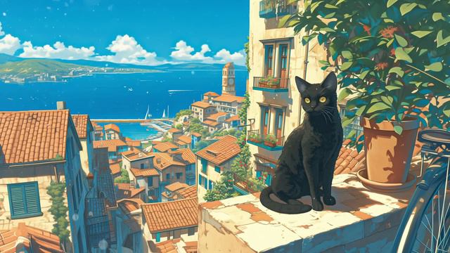 Lofi Cat  Deep Focus to Relax Study Ghibli Lofi