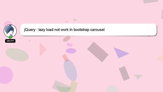 jQuery : lazy load not work in bootstrap carousel – смотреть онлайн видео от Bootstrap Контроль ...