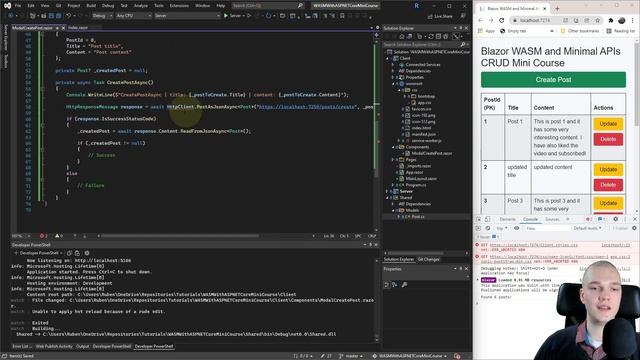 Blazor WASM and Minimal APIs CRUD Mini Course (pt. 2 - front end) - смотреть видео онлайн от ...
