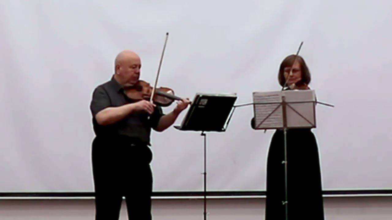 Г. Телеман, "Канонический дуэт , 2 и 3 части", А. Хургин и Л. Беленькая