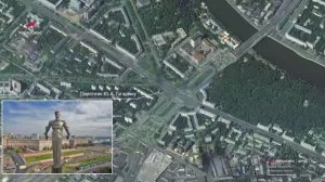 Космические места Москвы из космоса