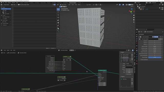 How to Make a Procedural Building in Blender (Part 3) | Geometry Nodes Tutorial – смотреть ...