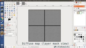 Using GIMP to create an albedo map with a specular map (in the alpha channel)
