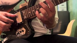 【SCHECTERJAPAN AR-06 カポ13フレ】リバースディレイをかけてタッピングとスラップしたら狭すぎて指がからまった FACGCE Reverse delay+righthand&sla