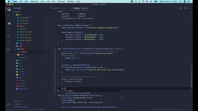 [gRPC 16 | 1] Secure gRPC connection with SSL/TLS - Golang – смотреть онлайн видео от Основы ...