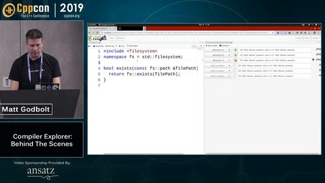 CppCon 2019_ Matt Godbolt “Compiler Explorer_ Behind The Scenes”