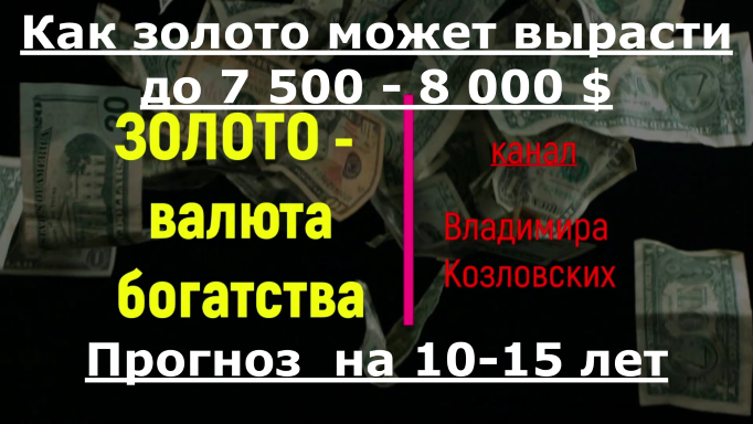 Золото-доллар–3. Глобальный прогноз на 10 15лет.Золото.1–ГТР