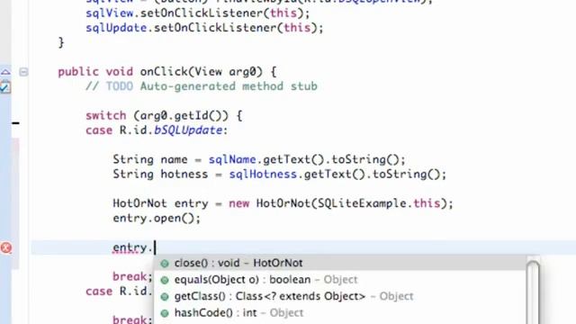 Android Application Development 116 Closing Sqlite Database