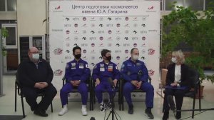 Пресс-конференция основного экипажа ТПК «Союз МС-20»