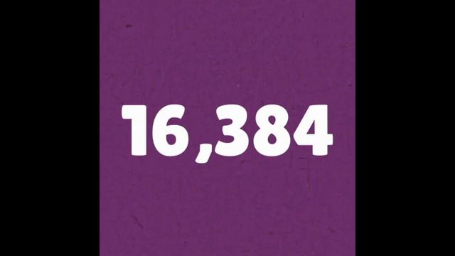 8192 bits 16384 bits 32768 bits 65536 bits 131072 bits 262144 bits ...
