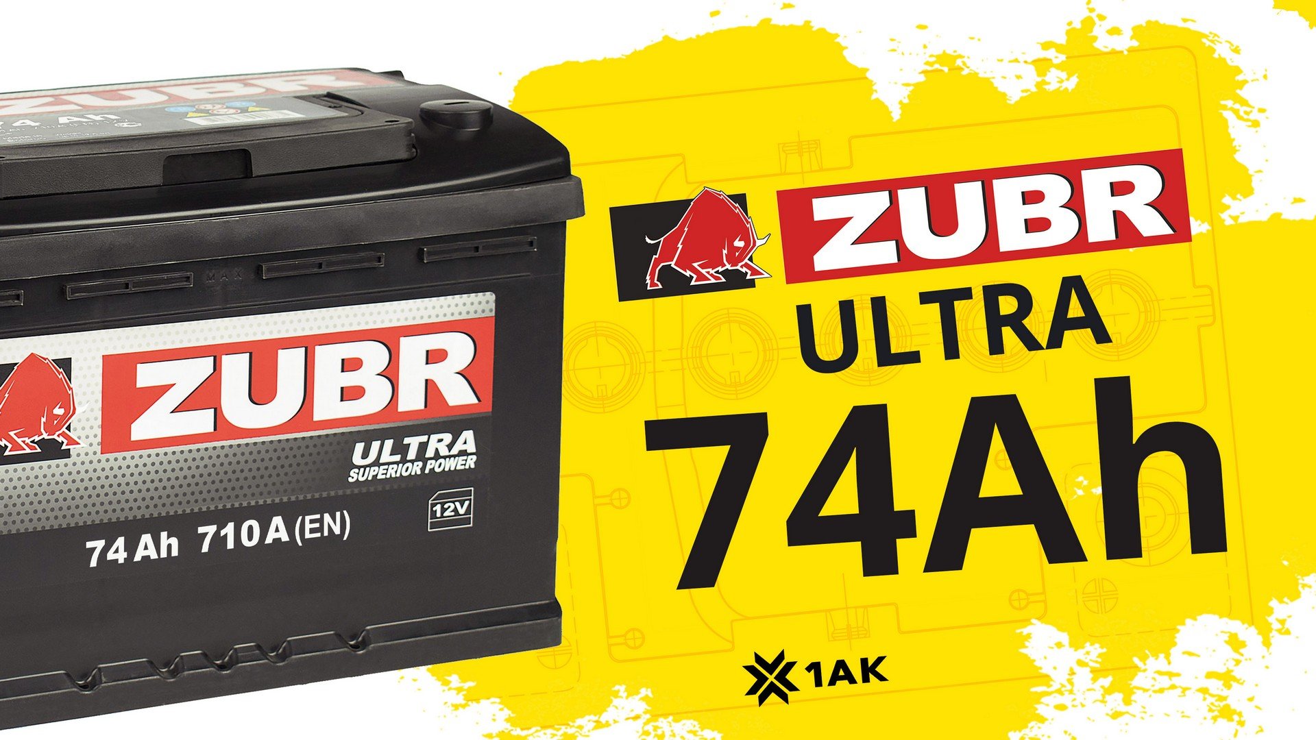 ZUBR ULTRA 74 Ah: технические характеристики аккумуляторной батареи