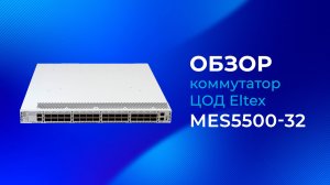 Обзор коммутатора ЦОД Eltex MES5500-32