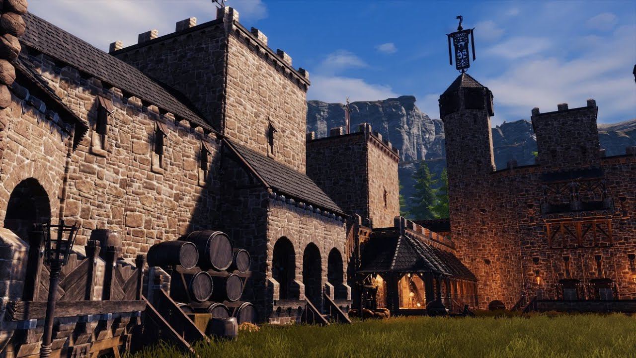 CONAN EXILES - как построить средневековый замок