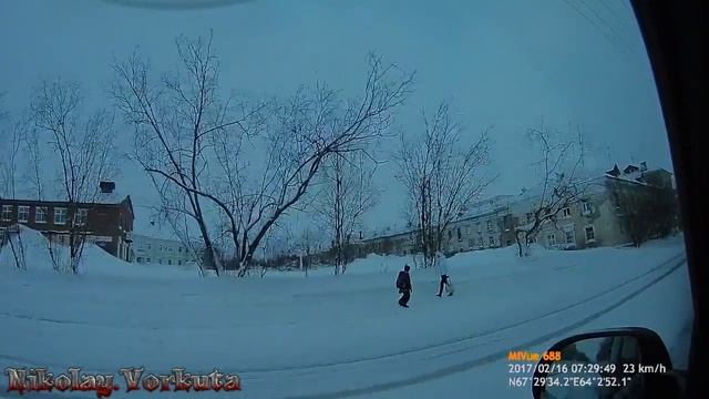 Воркута Прогулка по ул Ленина.mp4