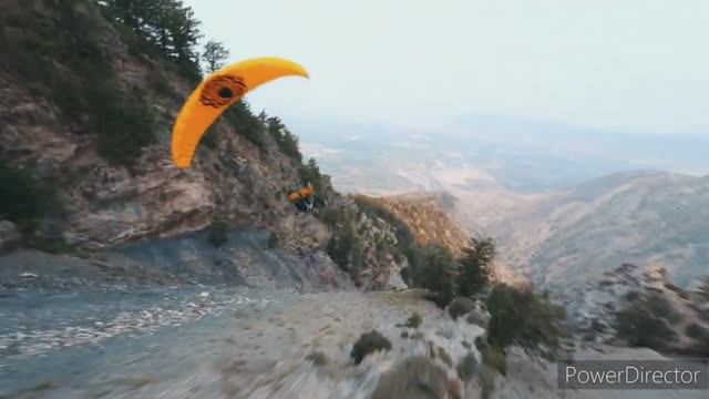 Отличное видео полёта на параплане (speedflying)