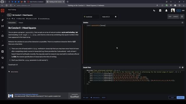 Задачки с Codewars - 8 kuy - Be Concise #2