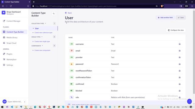 1. Admin panel overview