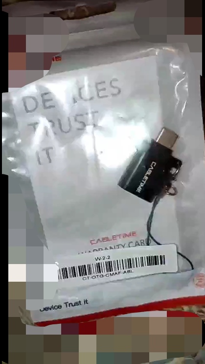 Распаковка переходника / Unpacking Cabletime USB Type-C - USB Type-A, adapter USB 3.0 OTG (2022)