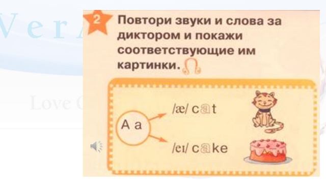 Урок 1. "A"
Упражнение 02. Услышать cAt / cAke