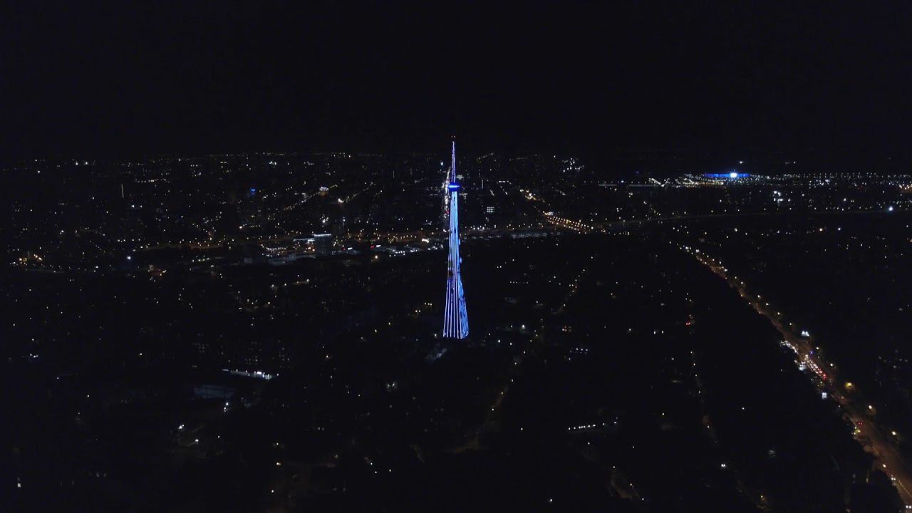 Телебашня в Ростове заиграла новыми красками