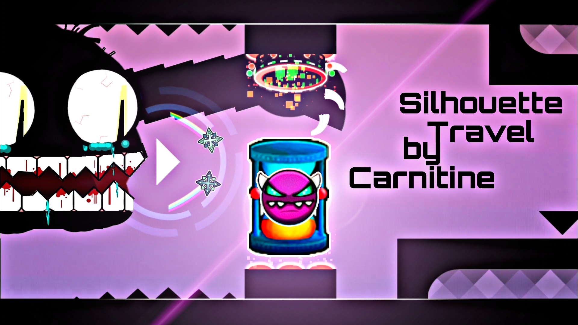 XXL УРОВЕНЬ #10: Silhouette Travel by Carnitine (Medium Demon 10*) | Geometry Dash