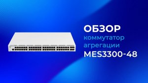 Обзор коммутатора агрегации Eltex MES3300-48