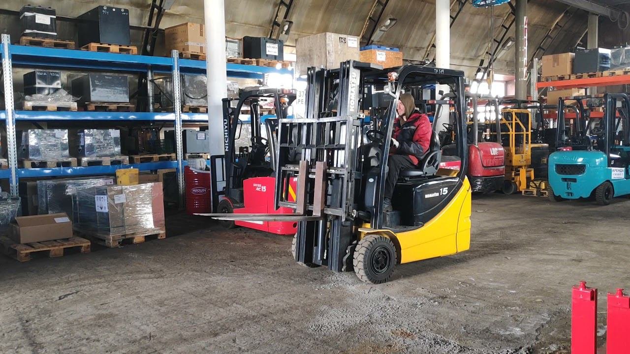 Погрузчик электрический трехопорный komatsu Япония