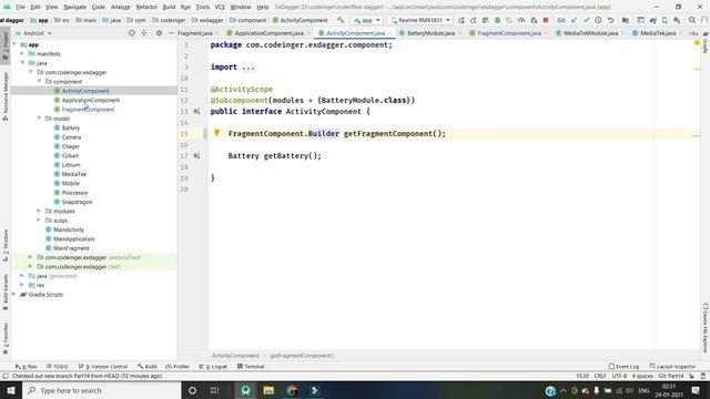 Dagger 2 Tutorial Part 15 | Sub Component Builder in Dagger 2 in Hindi 2021 Android Studio ...