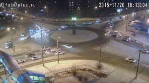 ДТП - Абакан - Кольцо на Трудовой - Некрасова и Пушкина 20.11.2015