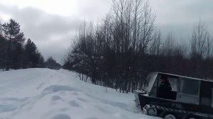 Самодельный гусеничный вездеход зима 2022.
