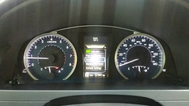 Обнуление сервисного интервала  TOYOTA CAMRY 50 USA 2011-2016