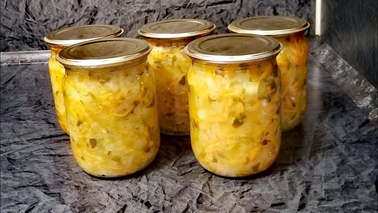 Заправка для рассольника на зиму из крупных огурцов
