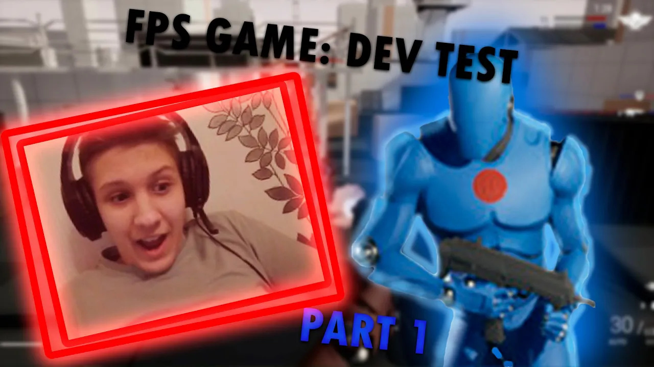 ВПЕРВЫЕ в FPS Game Dev Test с другом - Геймплей