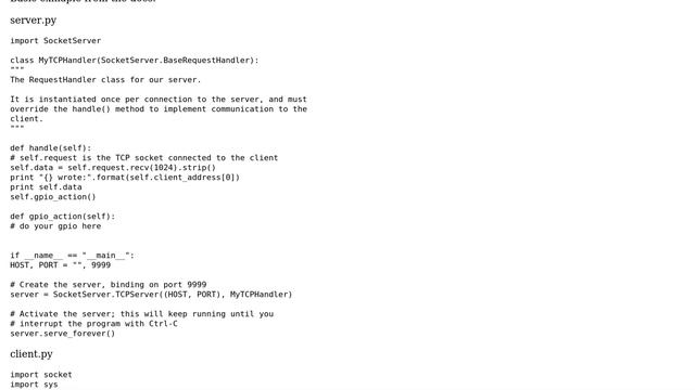 Raspberry Pi: send gpio commands from rpi python script to another rpi ...